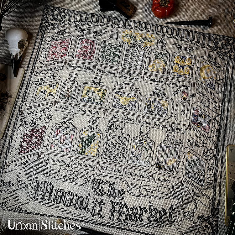 Gothic Blackwork Embroidery Patterns & Cross Stitch PDFs | Urban Stitc ...