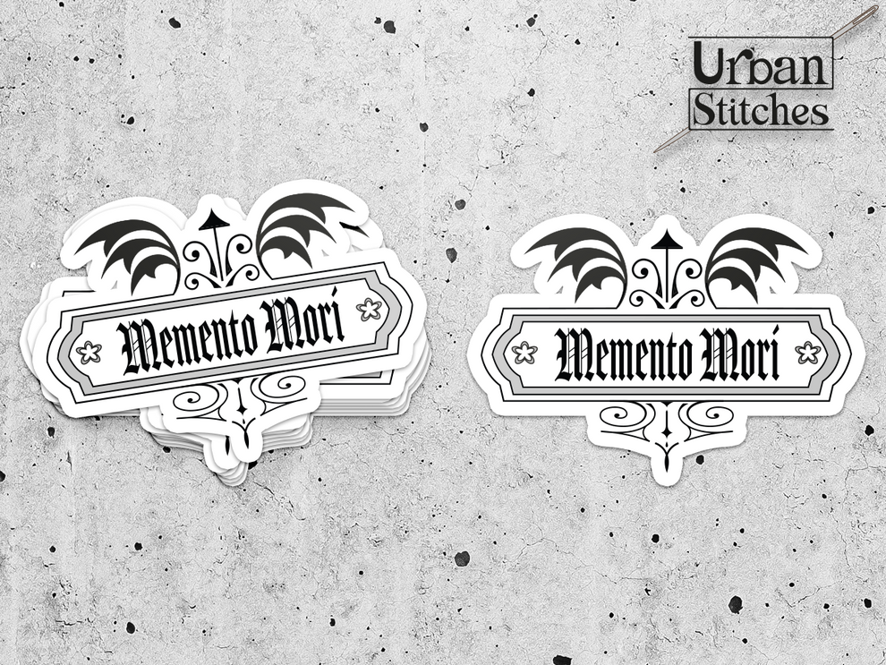 Memento Mori - logo sticker – Urban Stitches