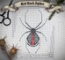 Red Back Black Widow Spider Blackwork – Urban Stitches