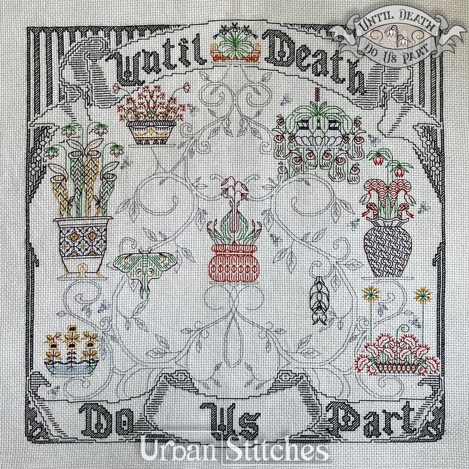 Until Death Do Us Part - Urban Stitches (stitch along) SAL - blackwork